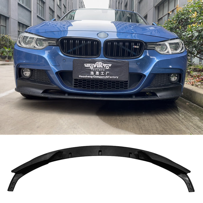 Front splitter til BMW 3-Serie F30 (2012-2018) - Blank Sort - NaviTronic